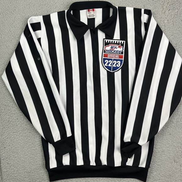 CCM | Shirts | Ccm Hockey Jersey Mens Black White Striped Official ...